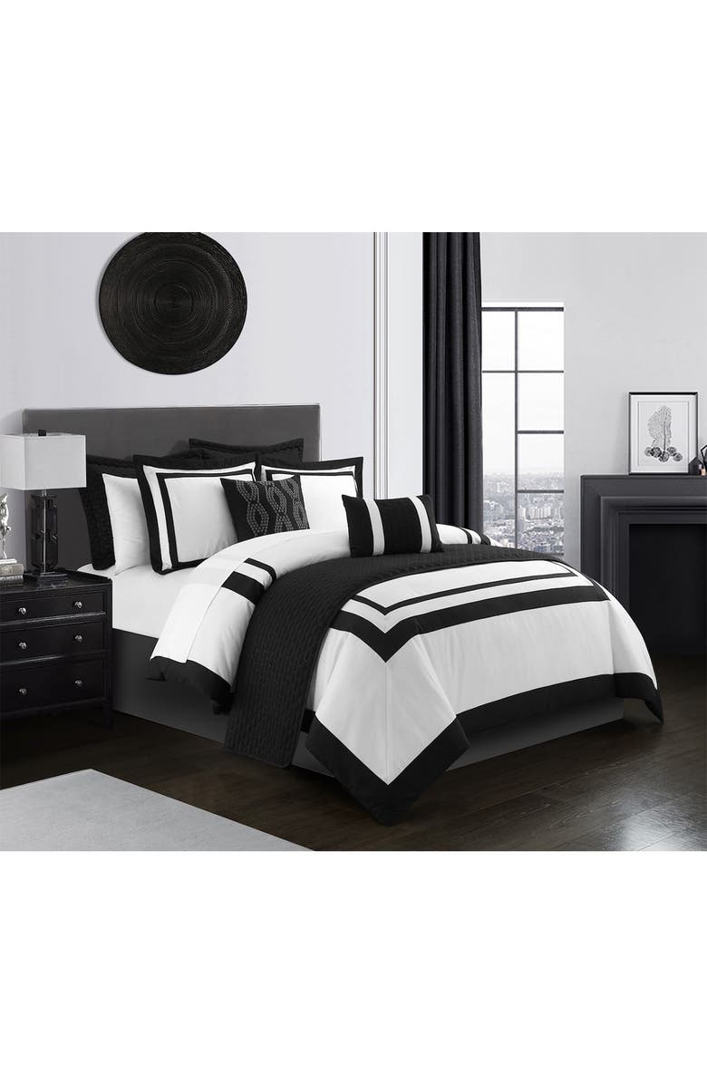 CHIC Lettice Hotel Collection Design Fish Scale Pattern King Comforter ...