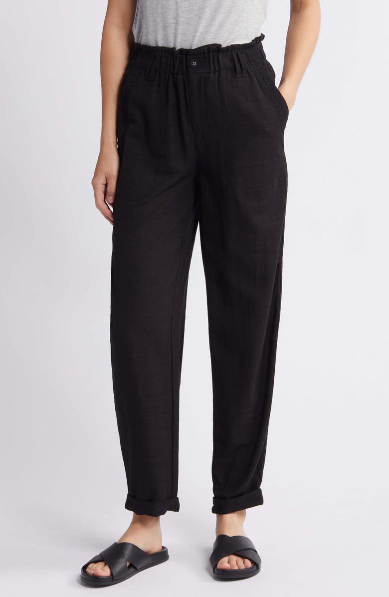 Wit & Wisdom Skyrise Paperbag Waist Cuff Straight Leg Pants | Nordstromrack