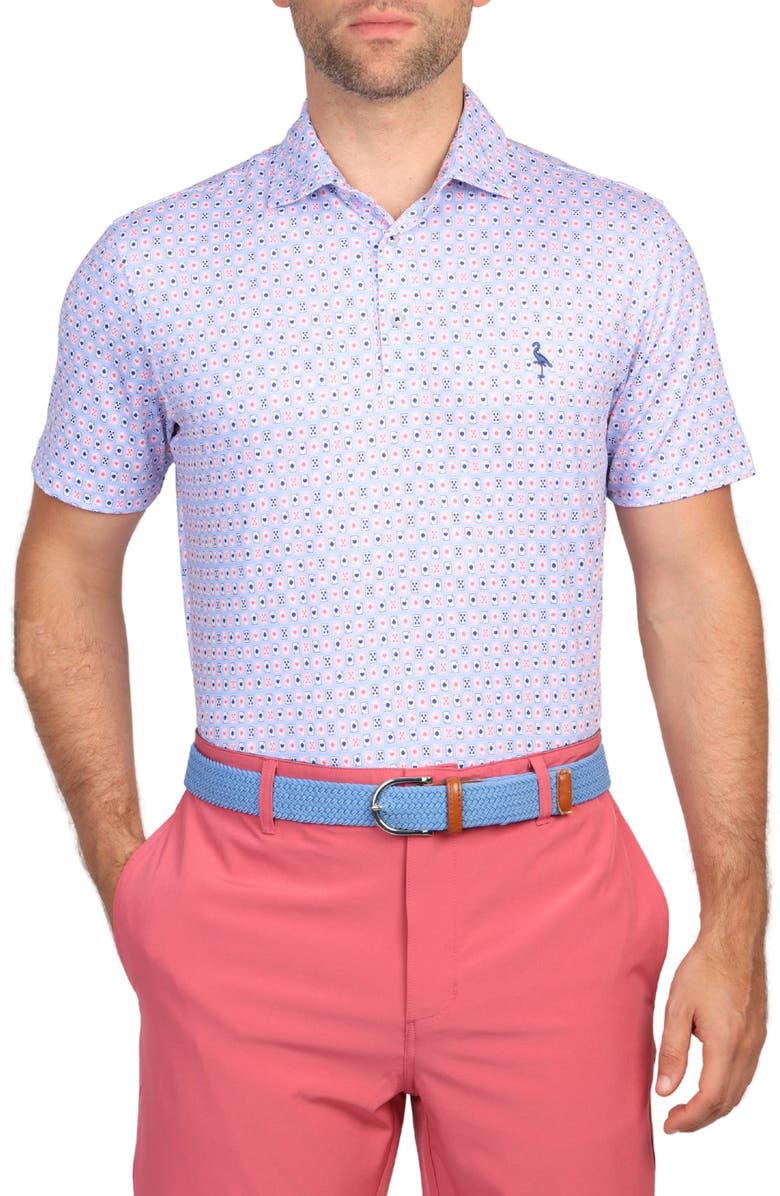 TailorByrd Playing Card Print Performance Polo | Nordstromrack