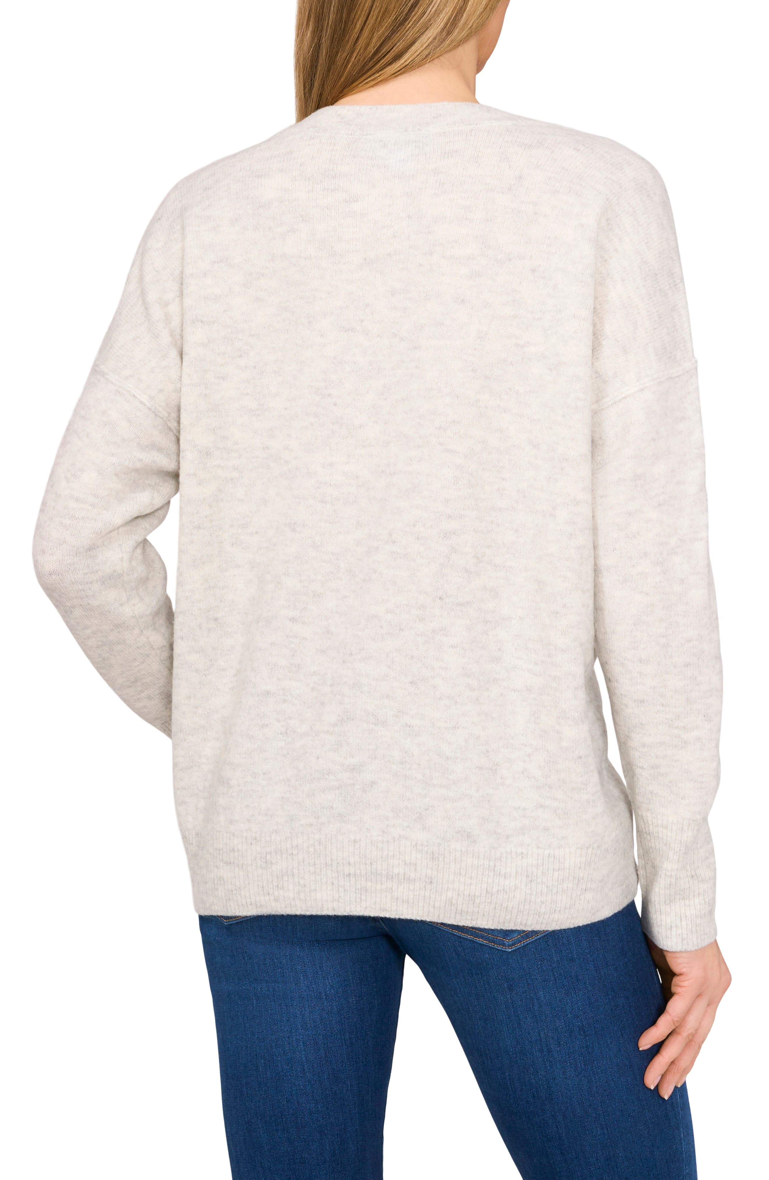 CeCe Falling Snow Cozy Sweater | Nordstromrack