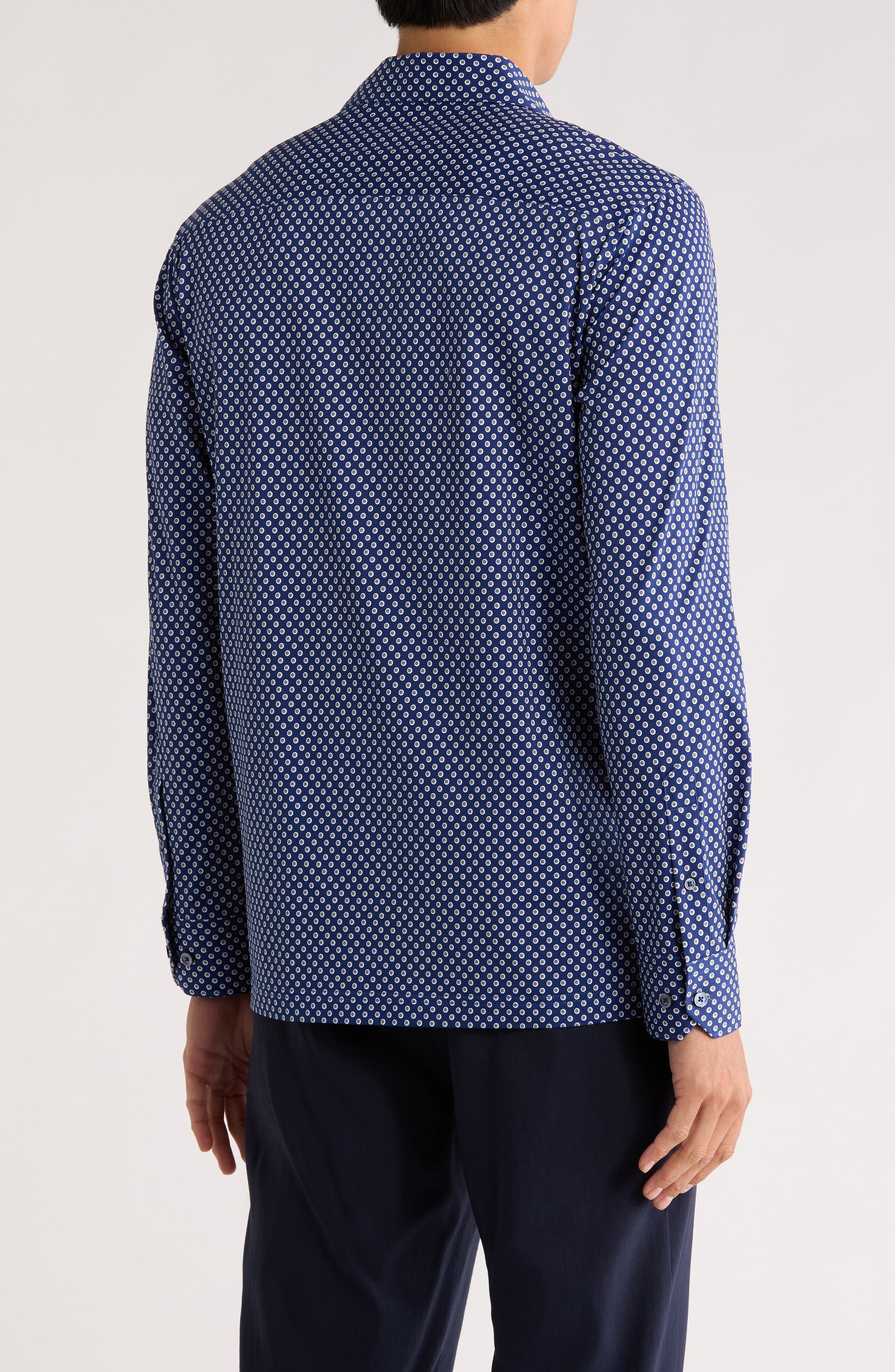 Bugatchi OoohCotton® Half Button-Up Shirt | Nordstromrack