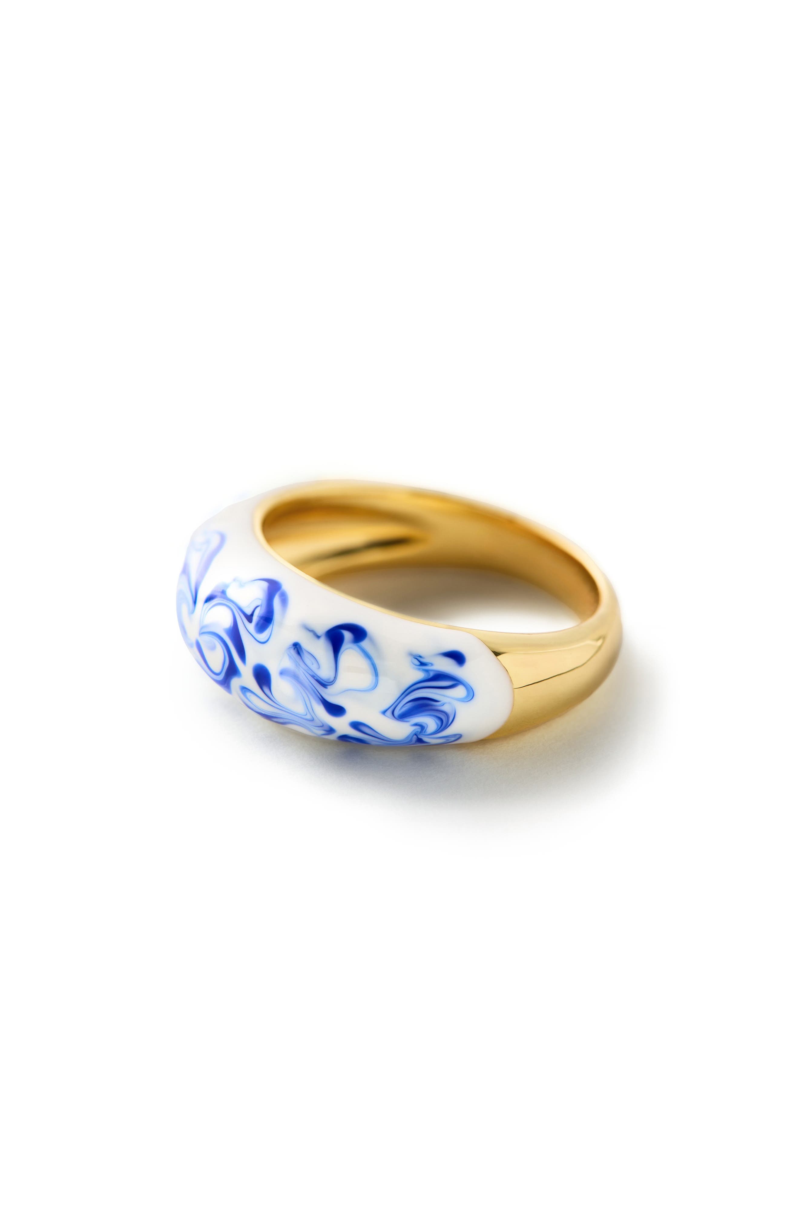 Ana Luisa Wrenley Marble Blue Ring | Nordstrom