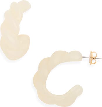 NORDSTROM RACK Resin Twist Hoop Earrings | Nordstromrack