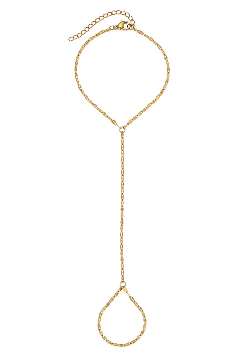 Tarnish Resistant 18K Gold Plated Hand Chain (Women) | Nordstromrack