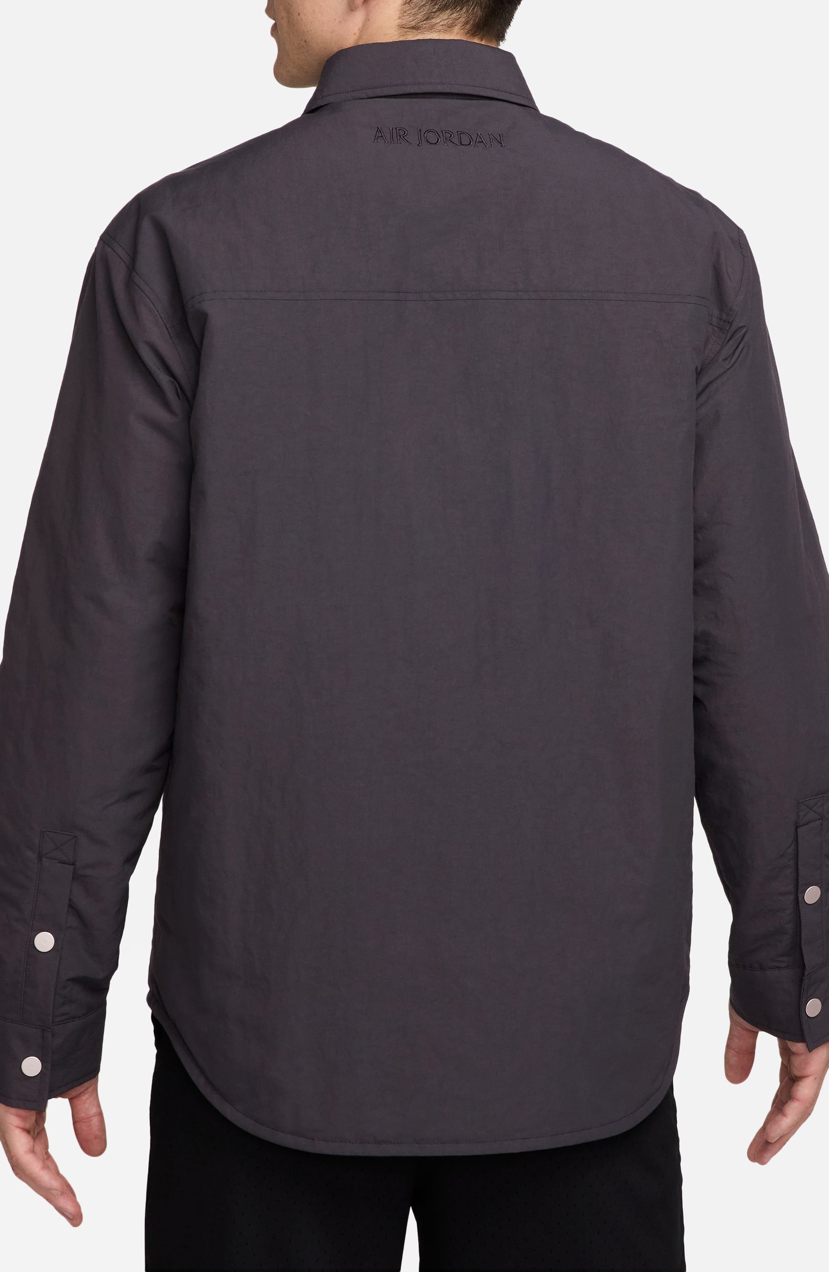 Jordan Nylon & Cotton Snap-Up Shirt Jacket | Nordstromrack