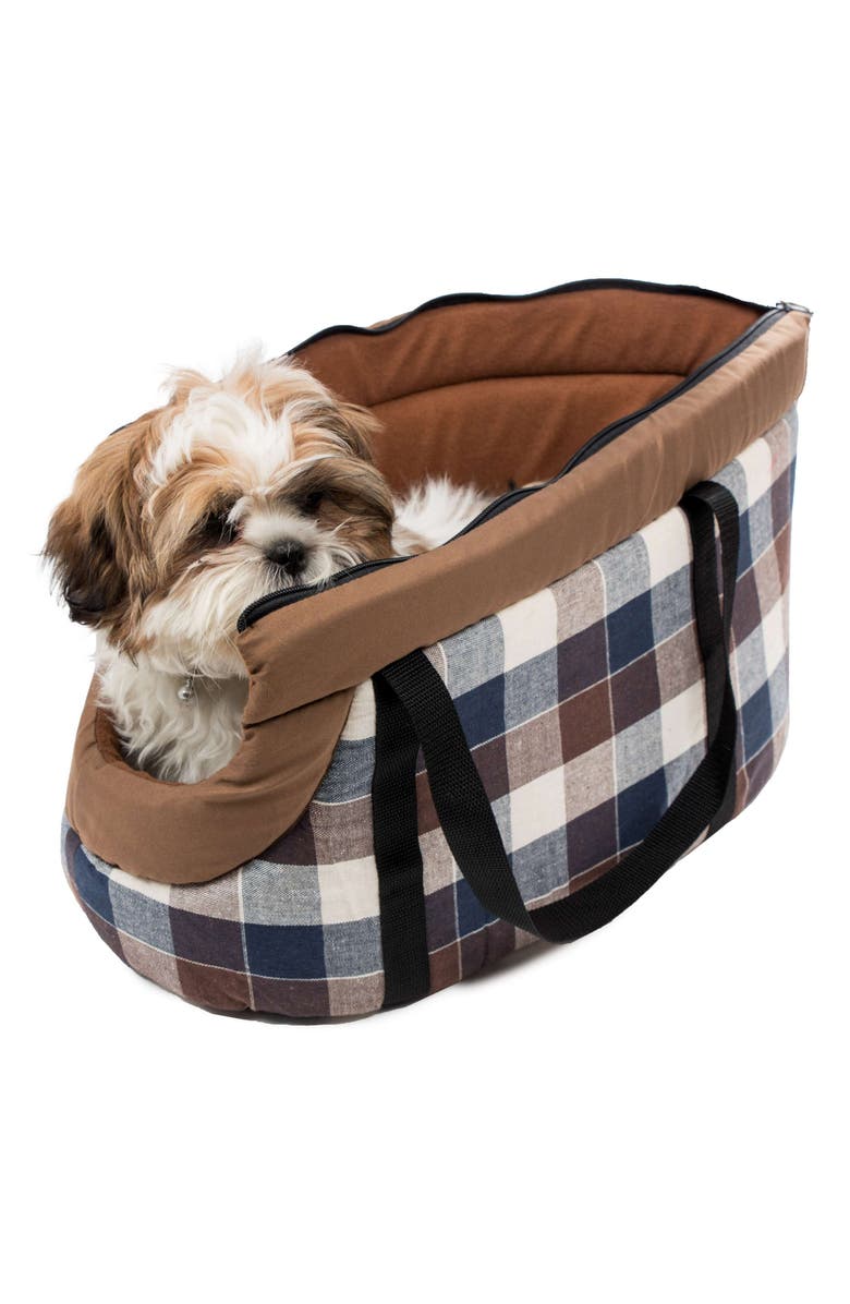 Duck River Textile Hasley Chocolate Plaid Pet Carrier | Nordstromrack