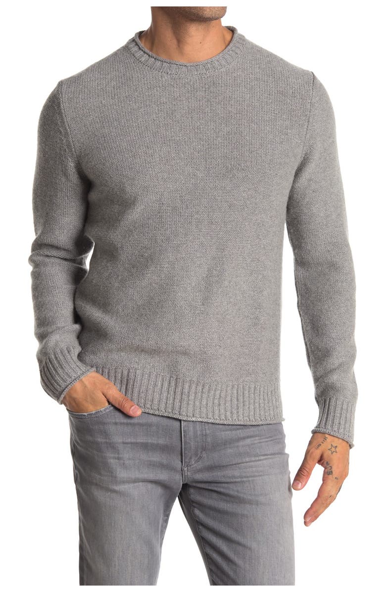 STEWART OF SCOTLAND Rolled Edge Crew Neck Sweater | Nordstromrack