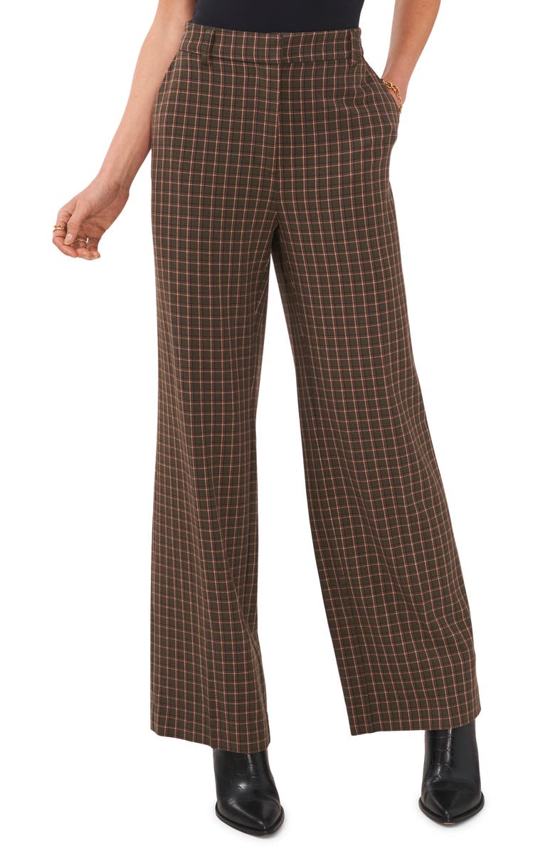Vince Camuto Check Print Straight Leg Pants | Nordstromrack