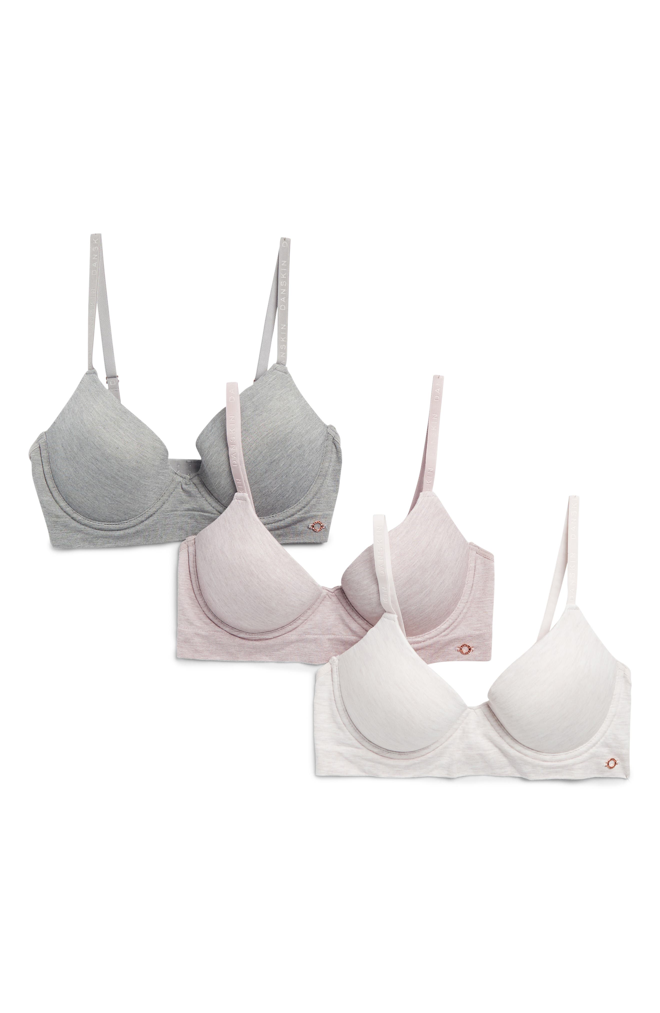 Danskin Assorted 3-Pack Seamless Molded Bras | Nordstromrack