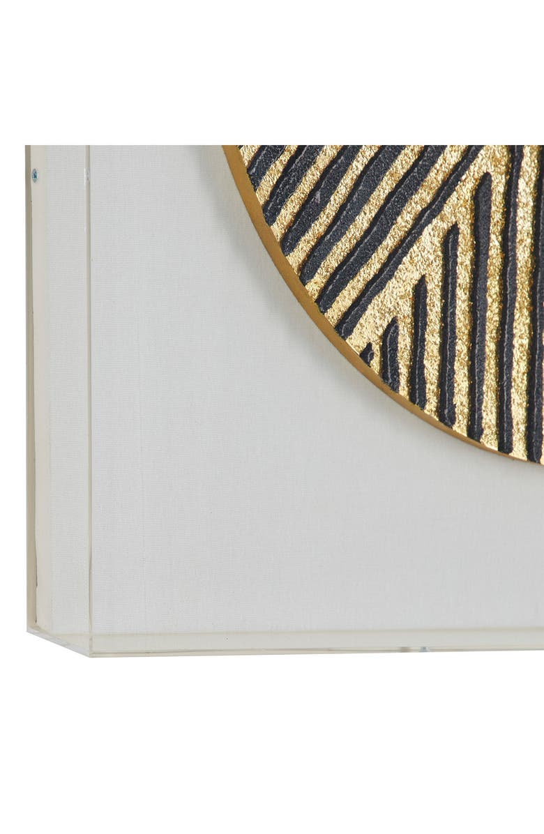 WILLOW ROW Metallic Gold Wood Shadow Box Wall Art - 24" x 24 ...