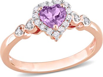 DELMAR Heart Shaped Amethyst Ring | Nordstromrack