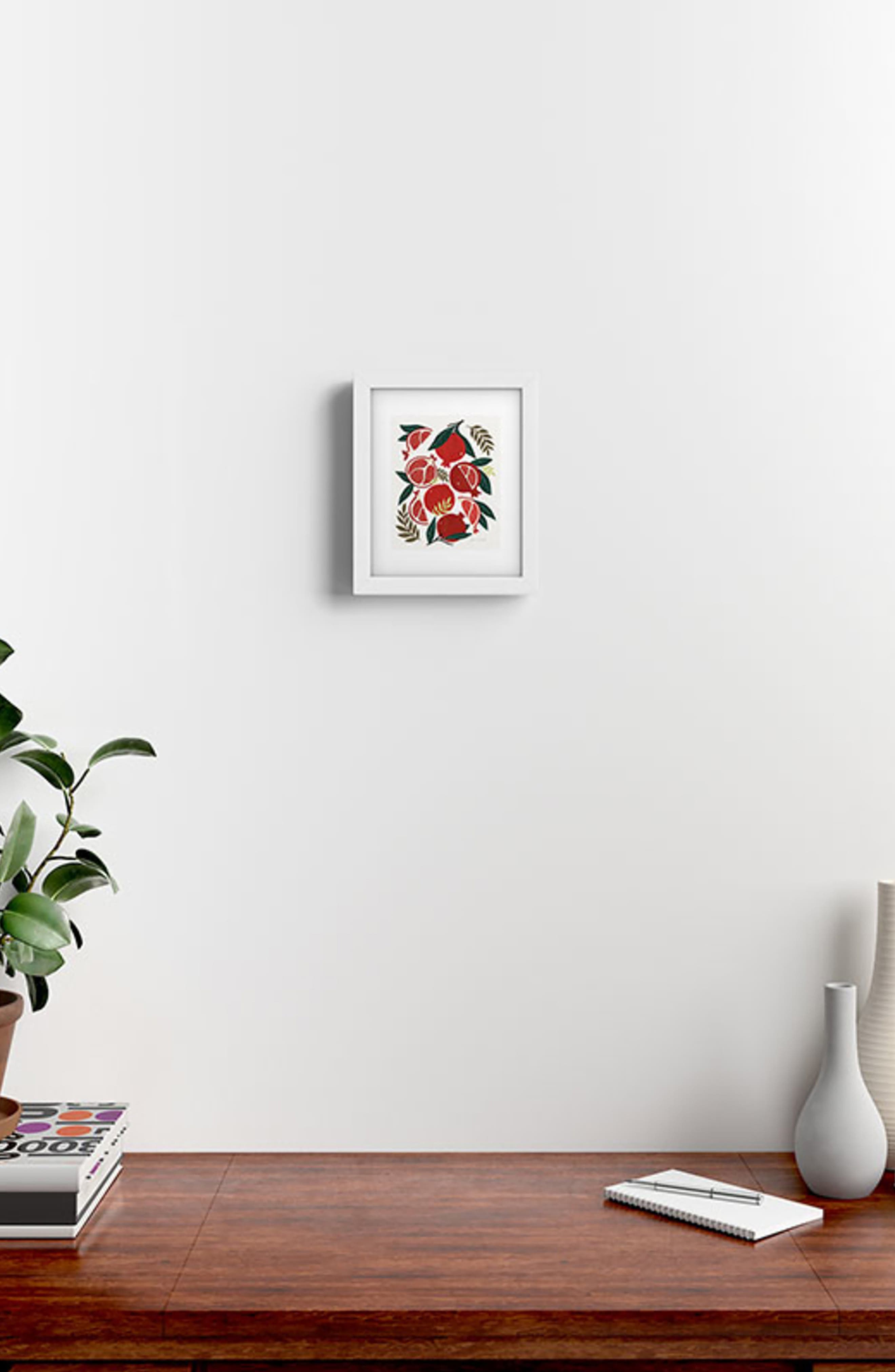 Deny Designs Pomegranates Pattern Framed Art Print | Nordstrom