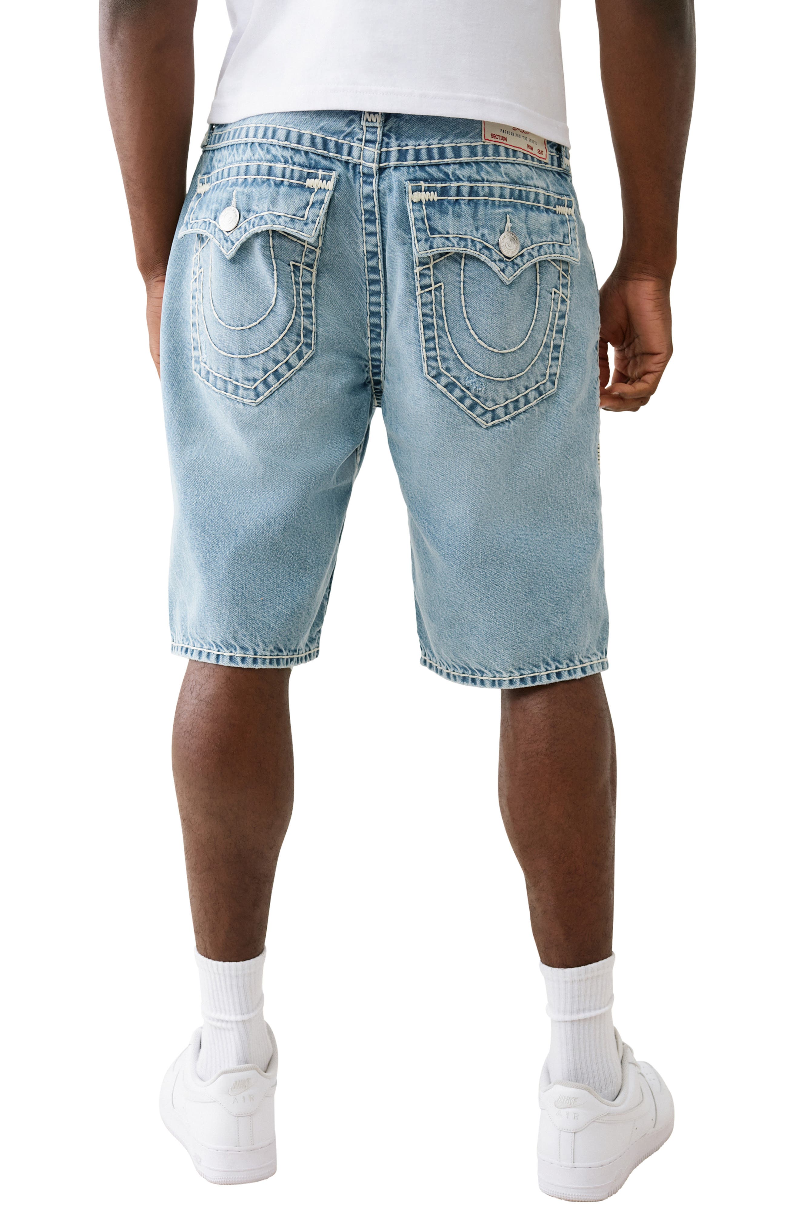 True Religion Bobby Logo Appliqué Super T Denim Shorts | Nordstrom