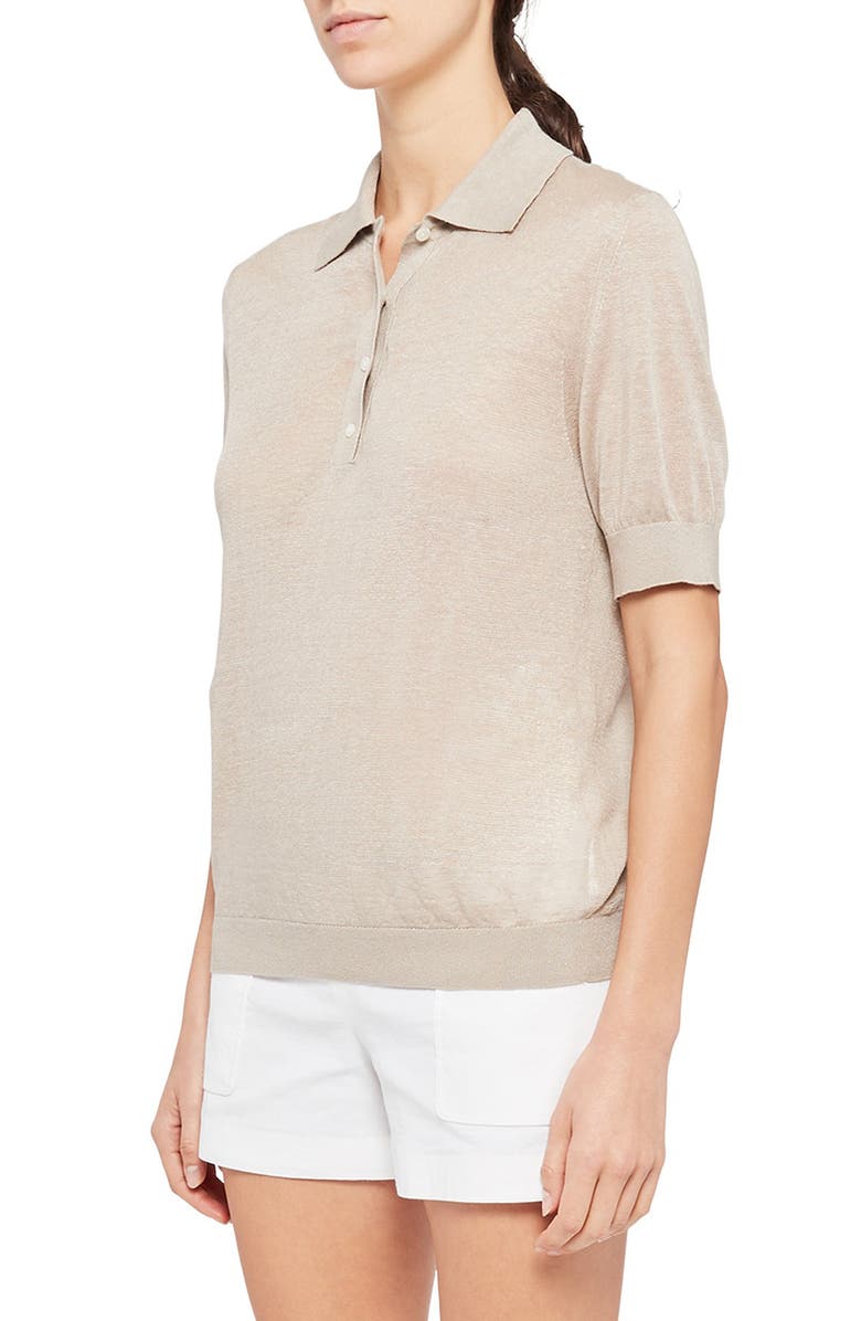 Theory Sag Harbor Linen Blend Polo | Nordstromrack