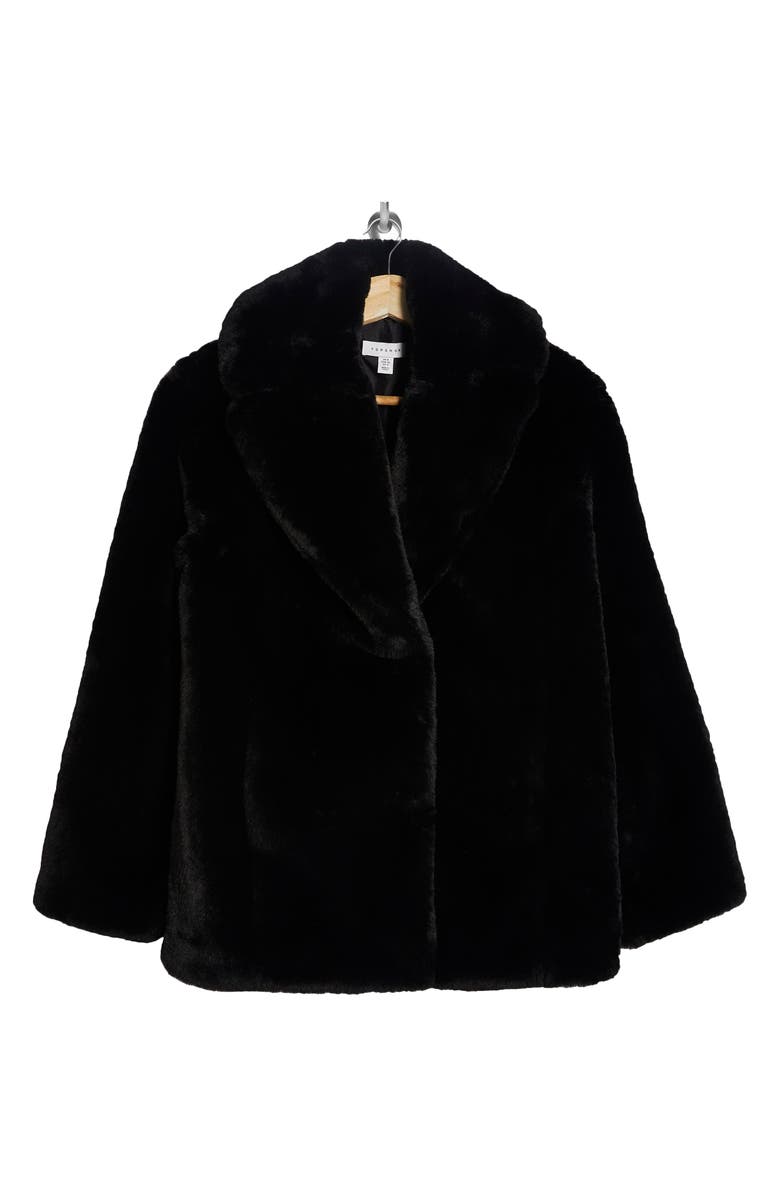 Topshop Two-Tone Faux Fur Coat | Nordstrom