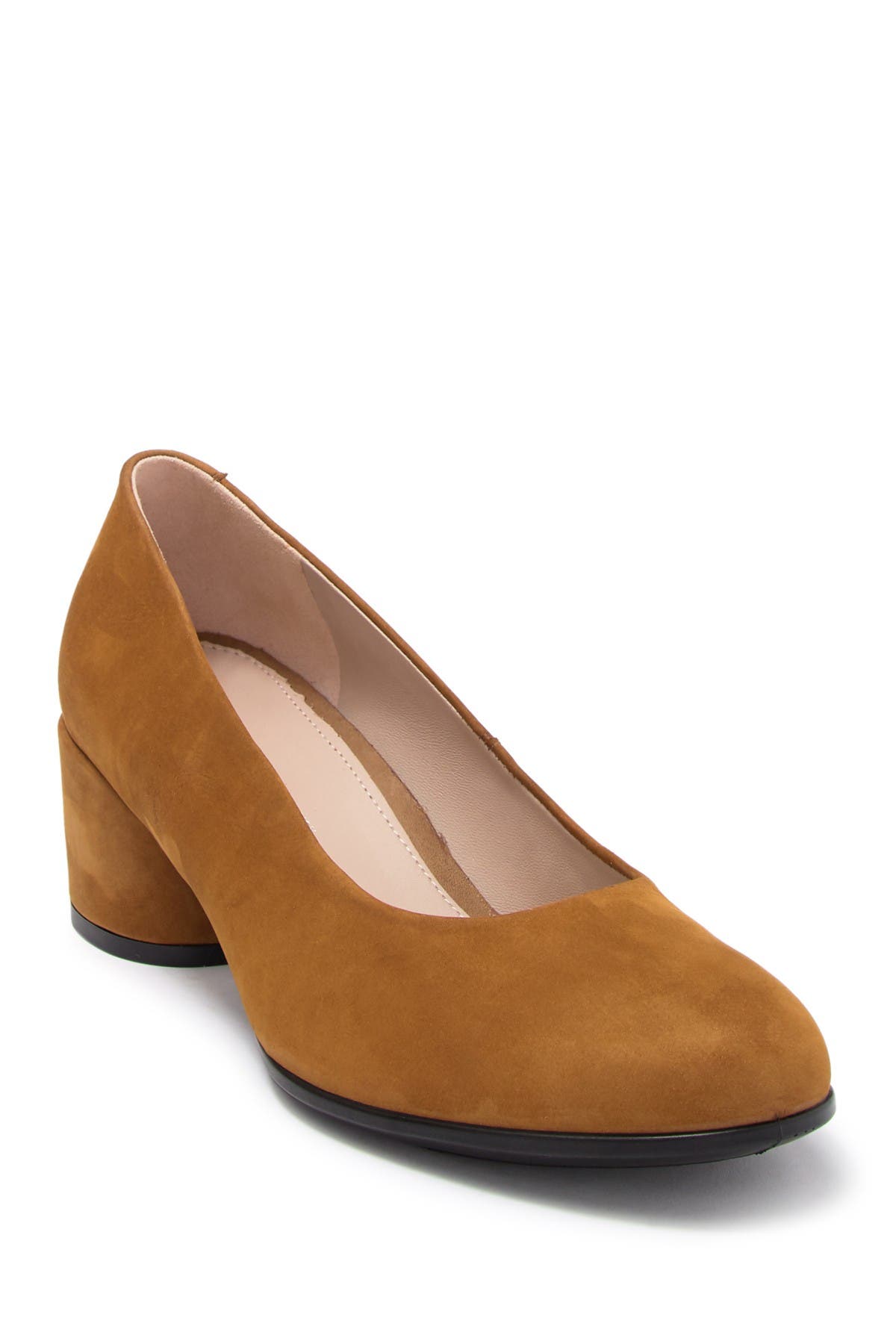 ECCO Shape 35 Suede Mod Block Heel Pump | Nordstromrack