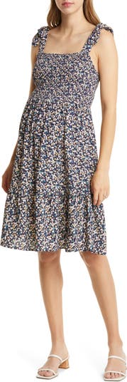 Angel Maternity Shoulder Tie Maternity Sundress | Nordstrom