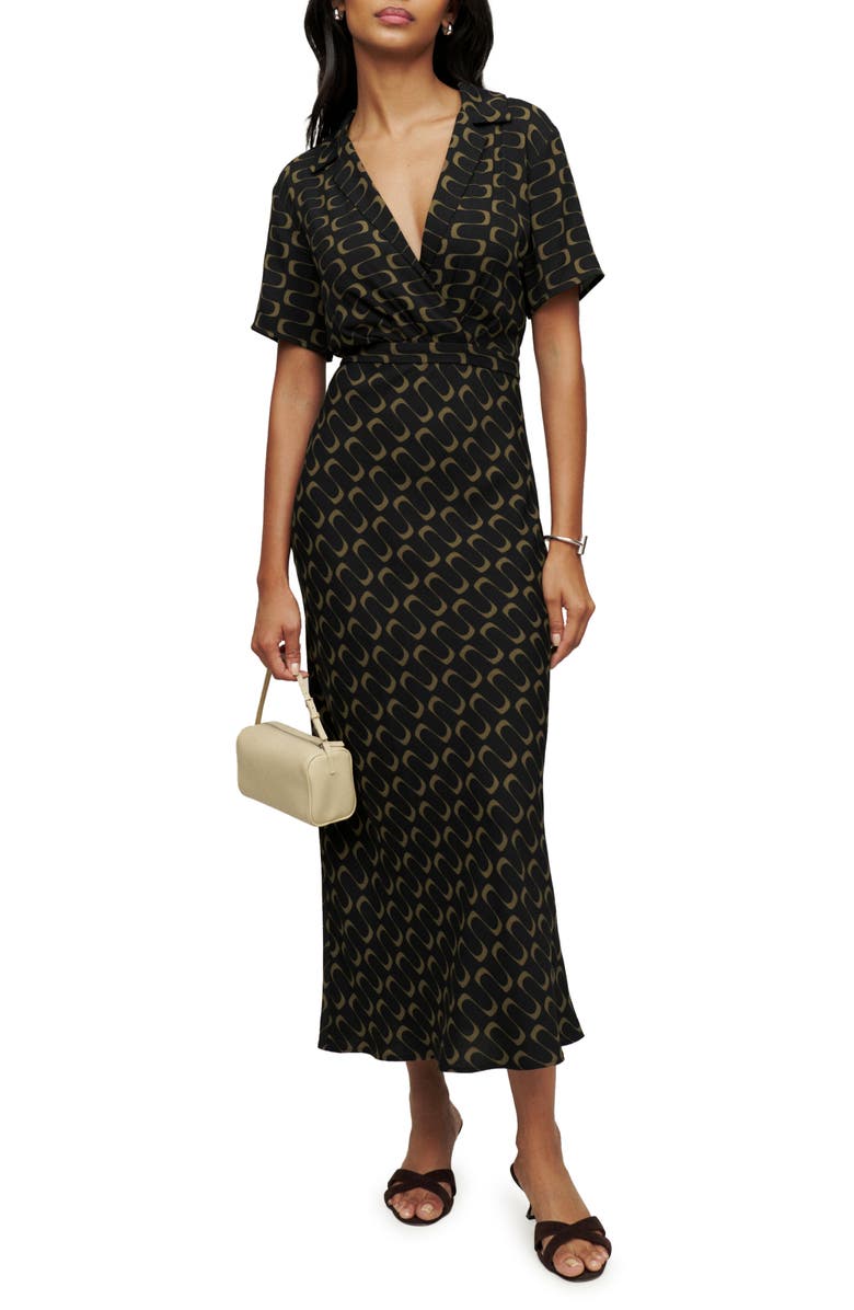 Reformation Danika Print Midi Dress | Nordstromrack