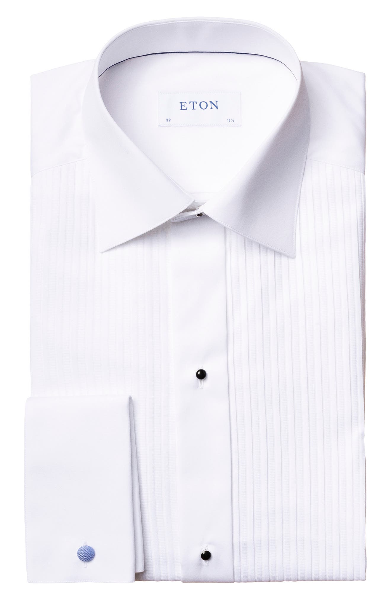 Eton Contemporary Fit Pleated Bib Tuxedo Shirt | Nordstrom