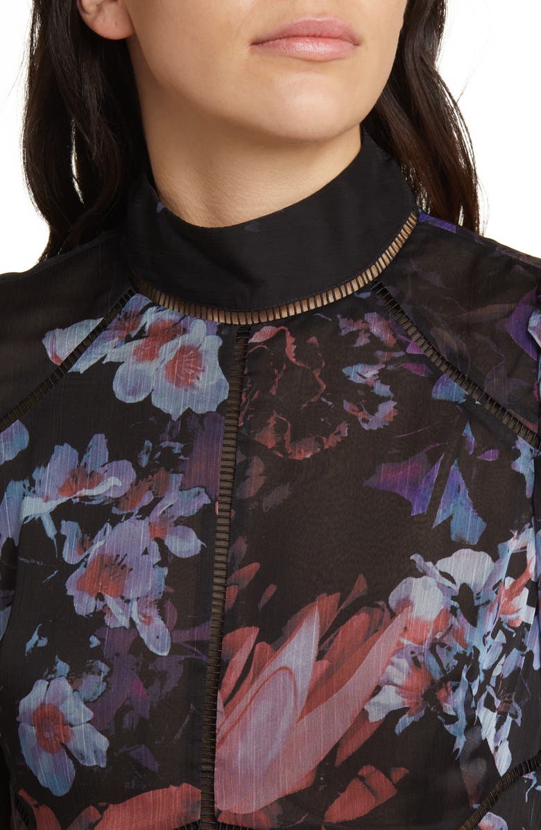 Ted Baker London Neeveh Floral Print Long Sleeve Top | Nordstromrack