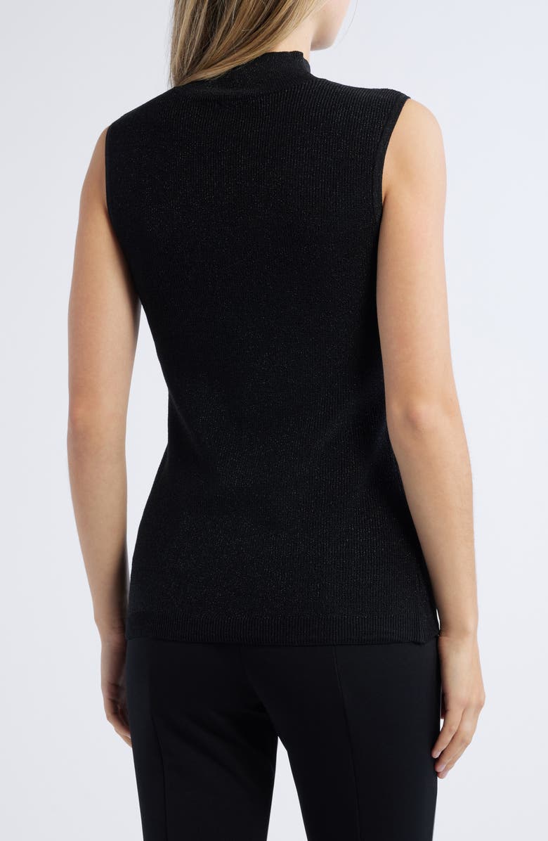 Tahari ASL Metallic Sleeveless Mock Neck Sweater | Nordstromrack