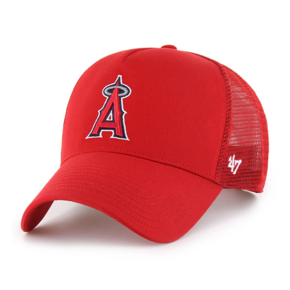 '47 Men's '47 Red Los Angeles Angels Ballpark Offside Adjustable ...
