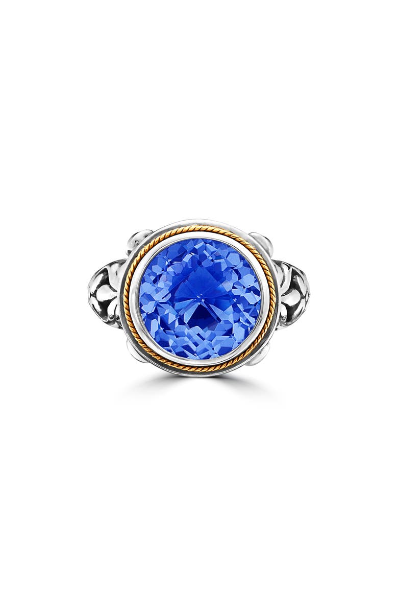 EFFY 18K Yellow Gold & Sterling Silver Blue Topaz Ring | Nordstromrack