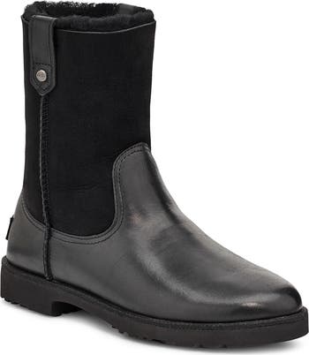 UGG® Romely Short Genuine Shearling & Leather Boot (Women) | Nordstrom