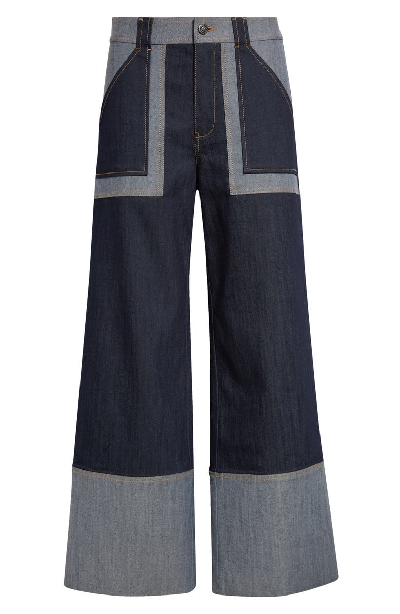 Cinq à Sept Sanam Two Tone Wide Leg Jeans | Nordstromrack