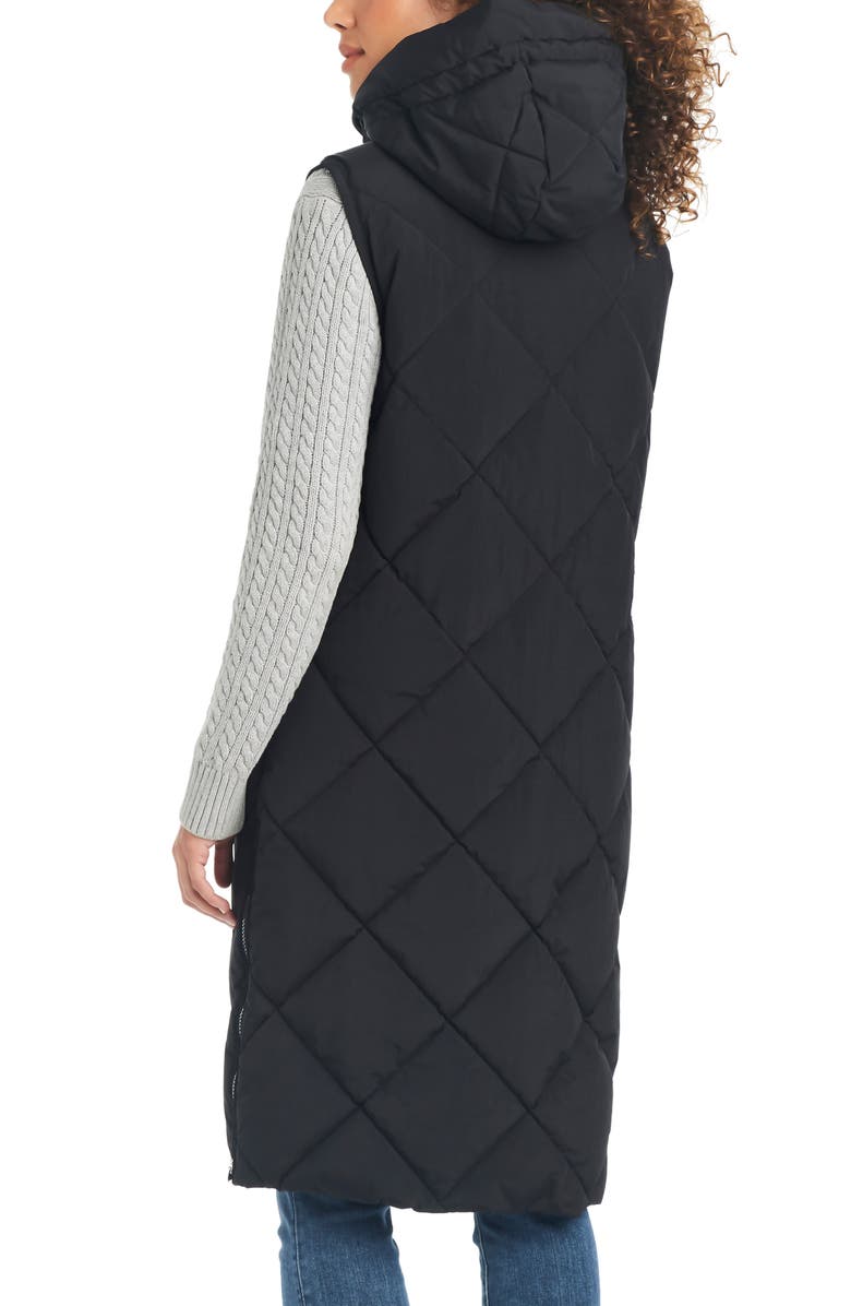 Sanctuary Hooded Long Puffer Vest | Nordstromrack