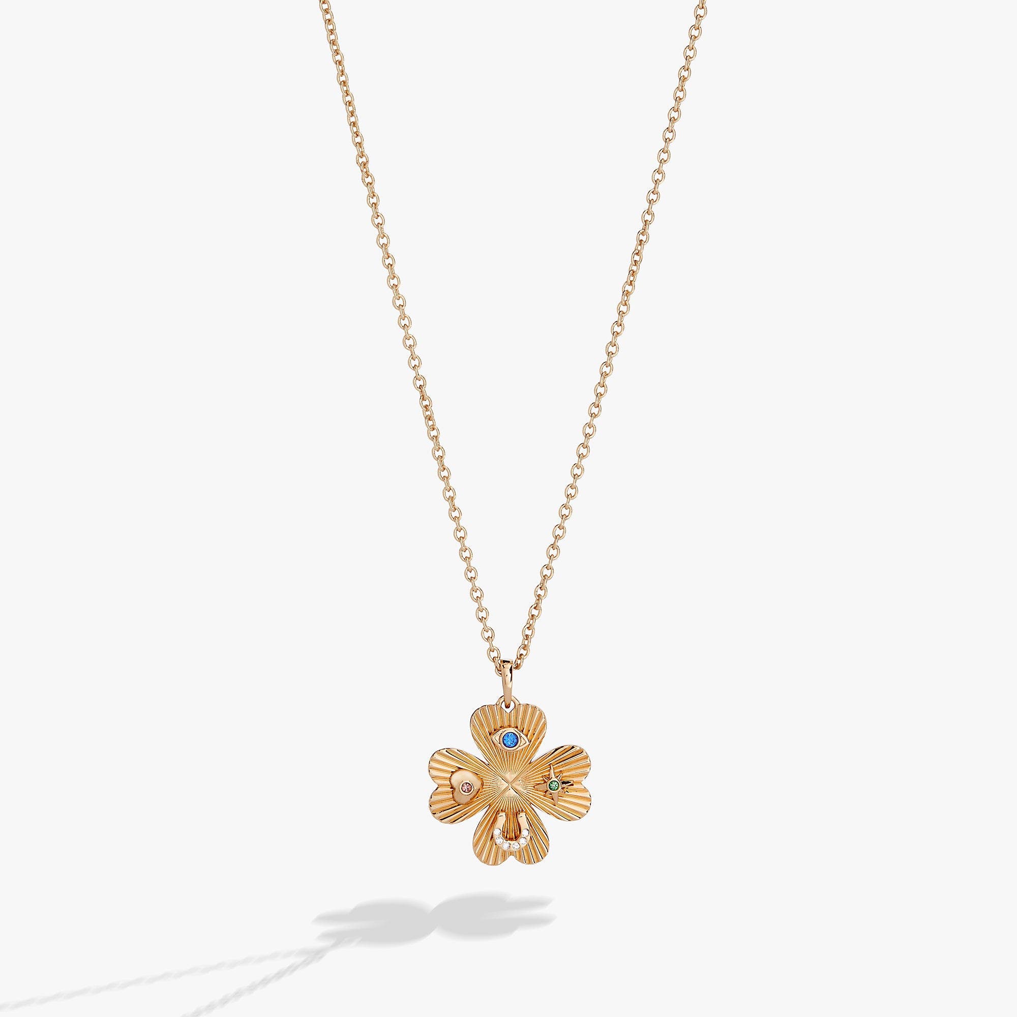 Alex and Ani Lucky Four Leaf Clover Necklace | Nordstrom