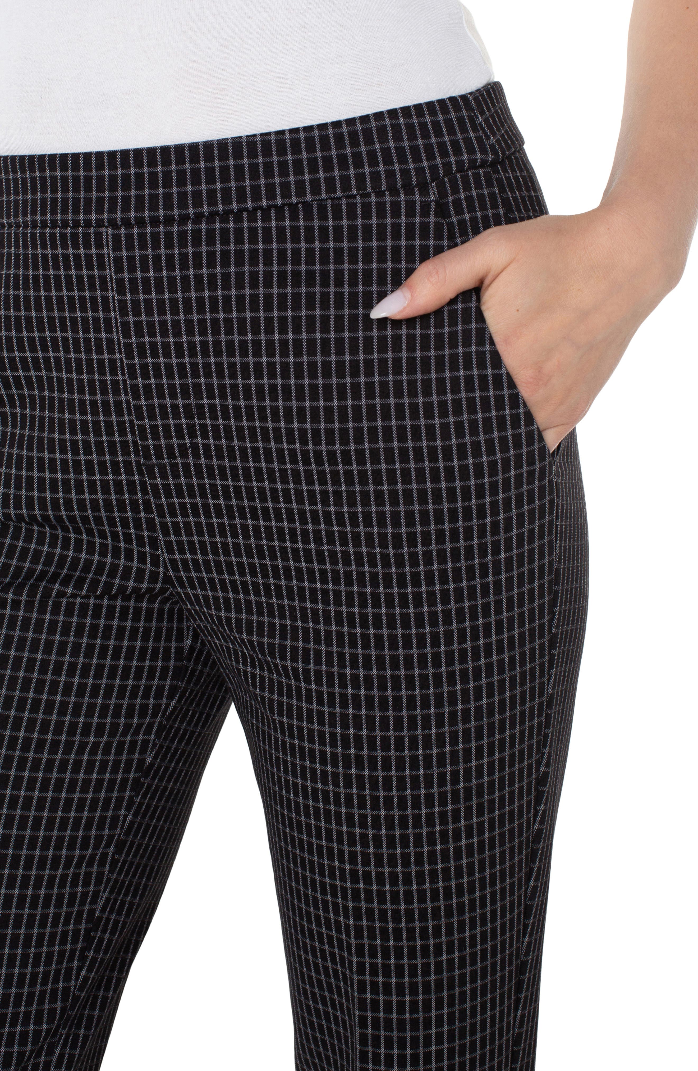 Liverpool Los Angeles Kayla Check Ponte Pull-On Pants | Nordstromrack