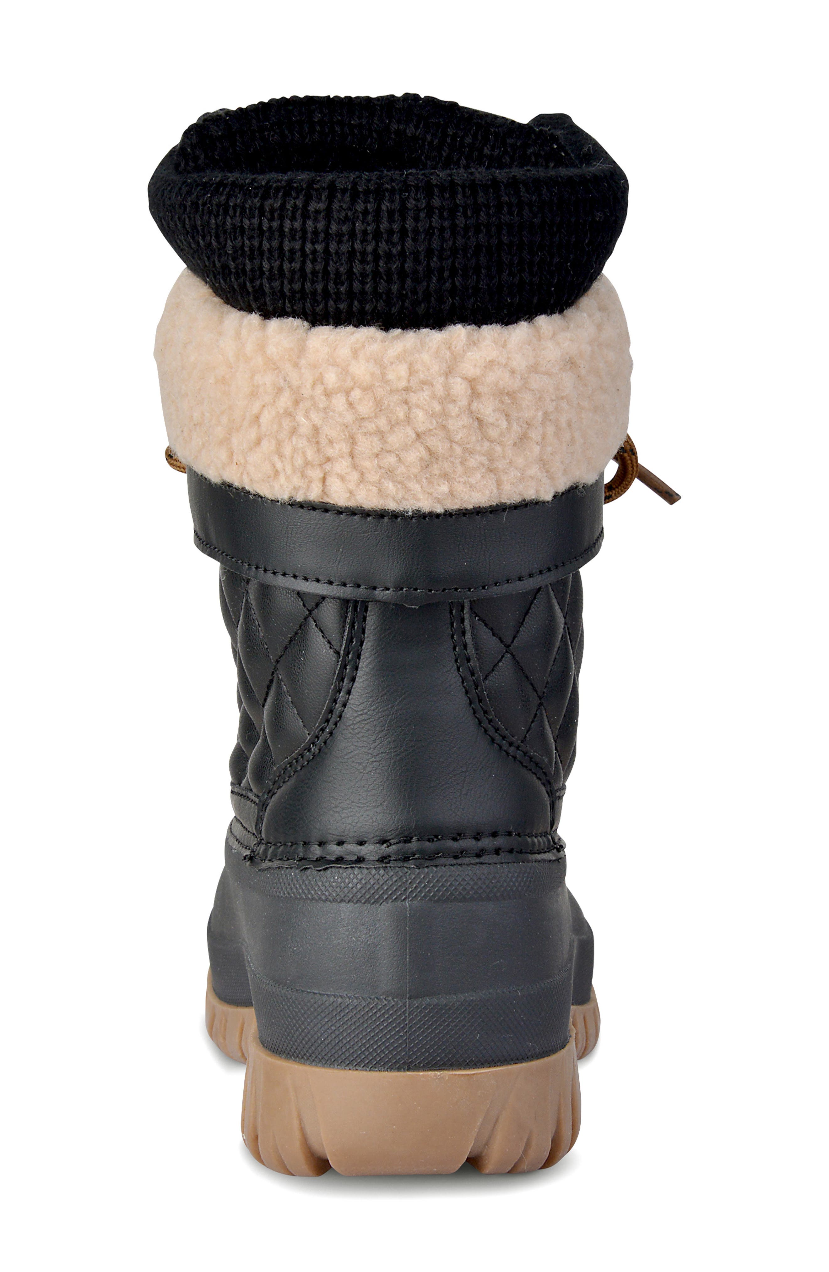 Cougar Creek Quilt Faux Shearling Trimmed Snow Duck Boot (Women ...