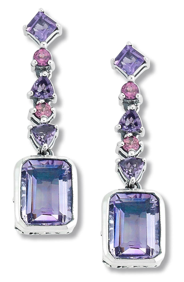 SAMUEL B. Sterling Silver Gemstone Drop Earrings | Nordstromrack