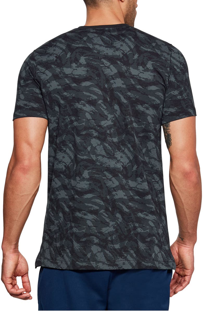 Under Armour Sportstyle Print Charged Cotton® Fitted T-Shirt ...