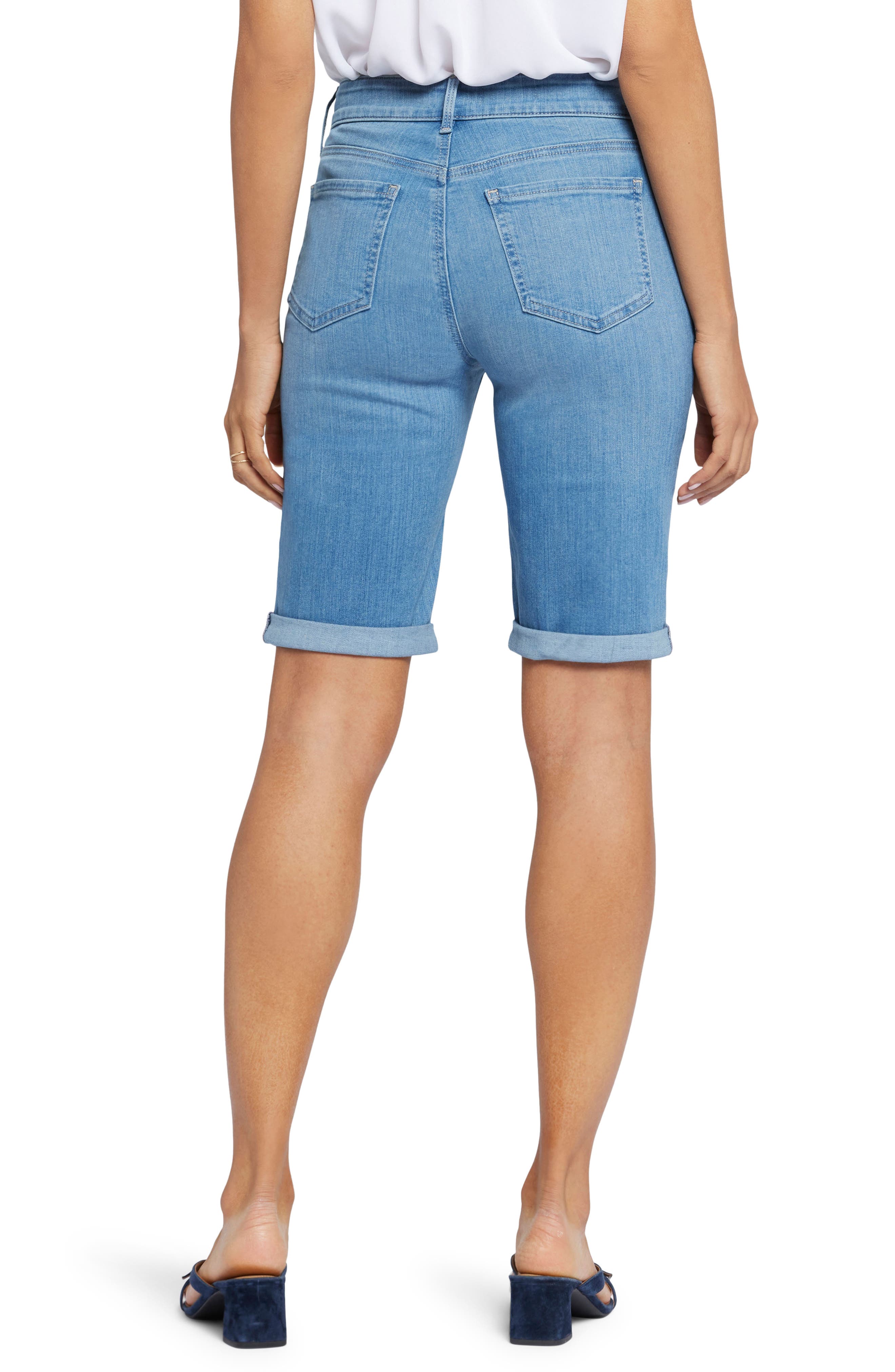 NYDJ Briella Roll Cuff Denim Bermuda Shorts | Nordstrom