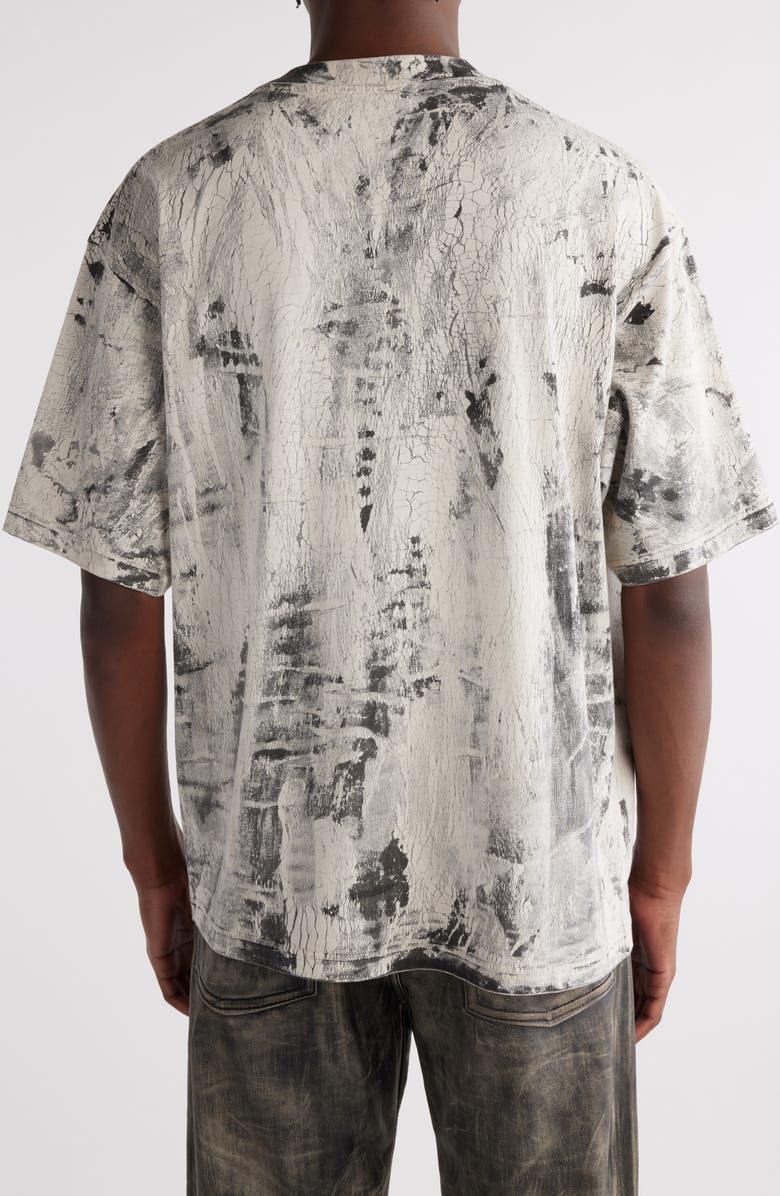 Acne Studios Puff Logo Crackled Trompe l'Oeil Cotton T-Shirt ...