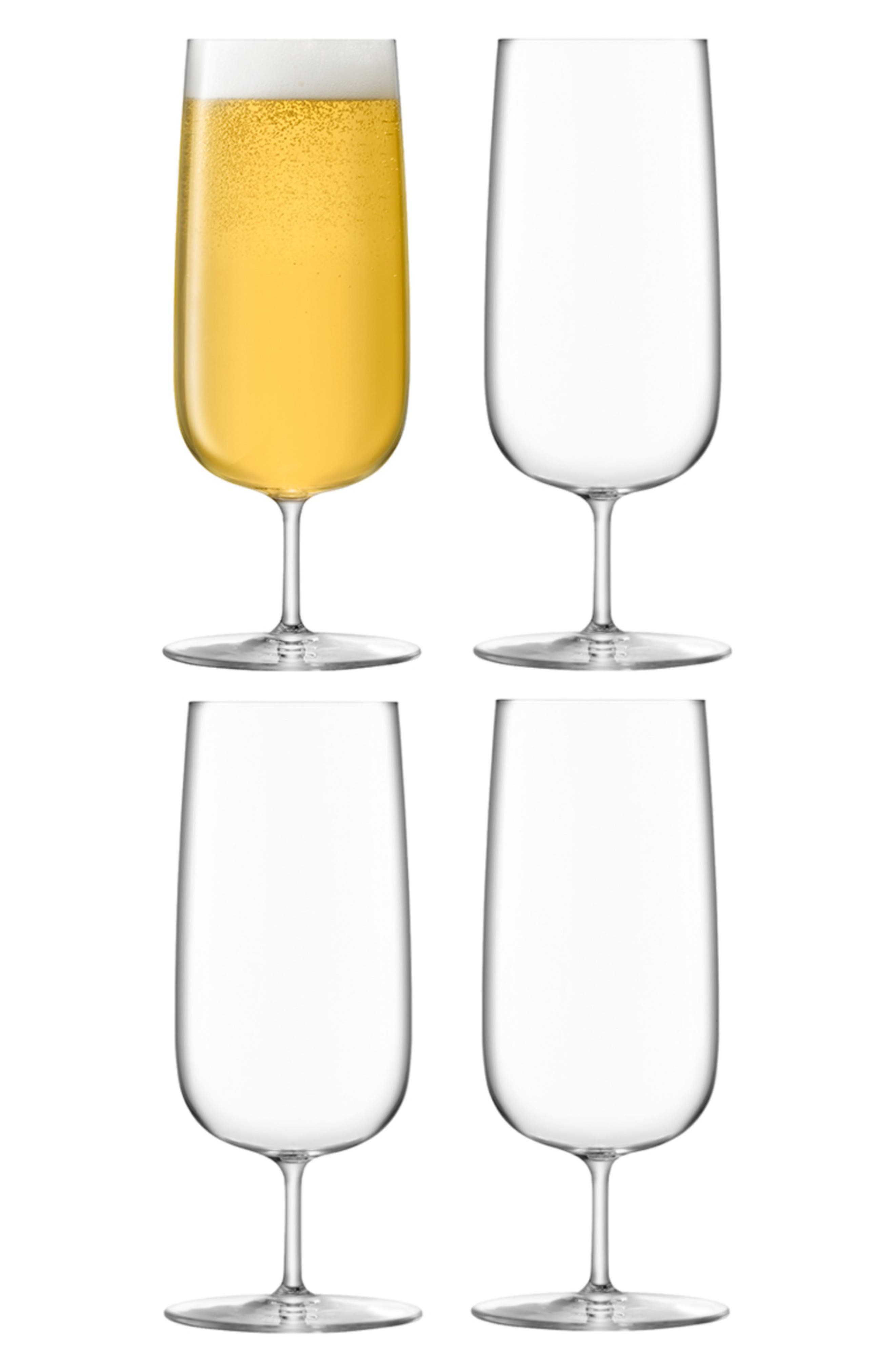 LSA Borough Set of 4 Pilsner Glasses | Nordstrom