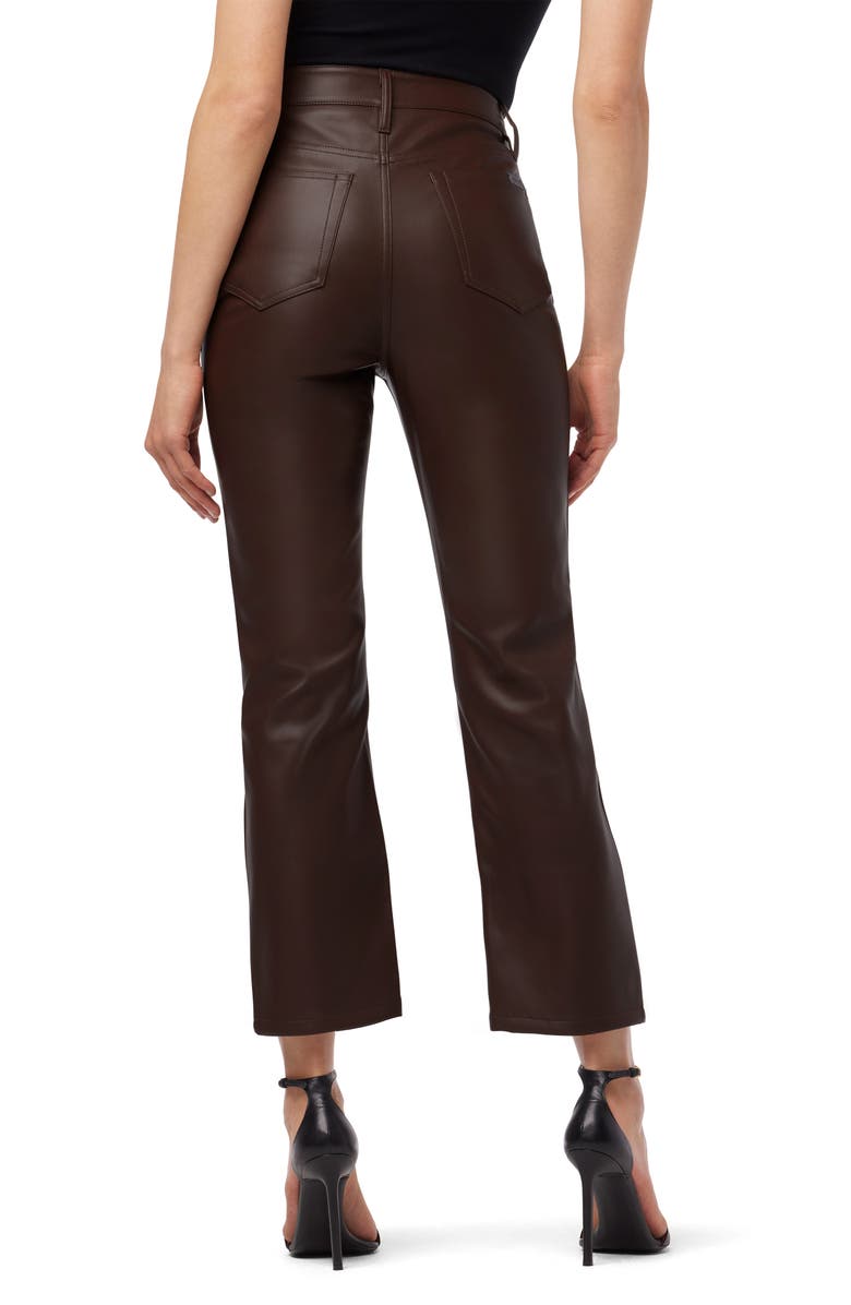 Joe's Mid Rise Faux Leather Crop Wide Leg Pants | Nordstromrack