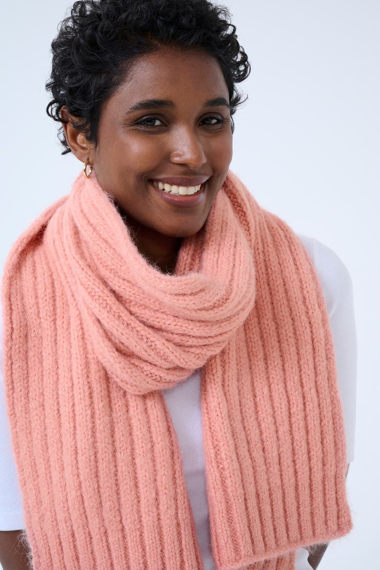 KAdena Chunky Rib Knit Long Scarf (Women) | Nordstrom