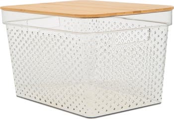 Gourmet Home Products Heritage Perforated Plastic Storage Box ...