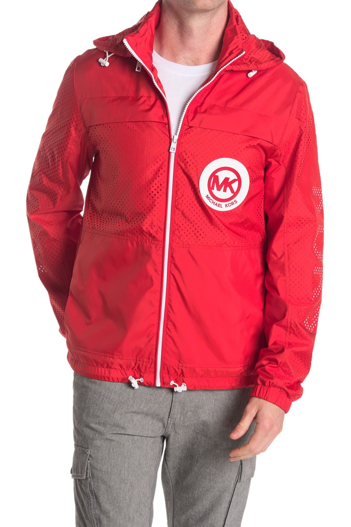 Michael Kors Mesh Logo Windbreaker | Nordstromrack
