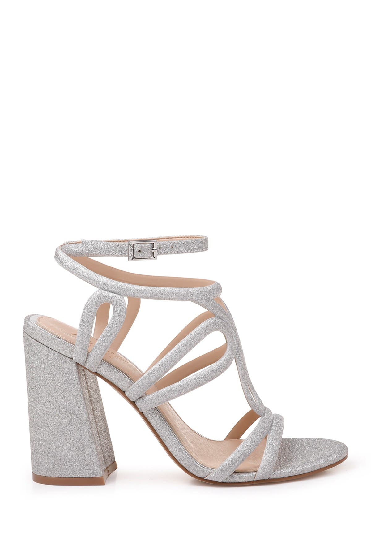 Jewel Badgley Mischka Shari Metallic Strappy Sandal (Women) | Nordstromrack