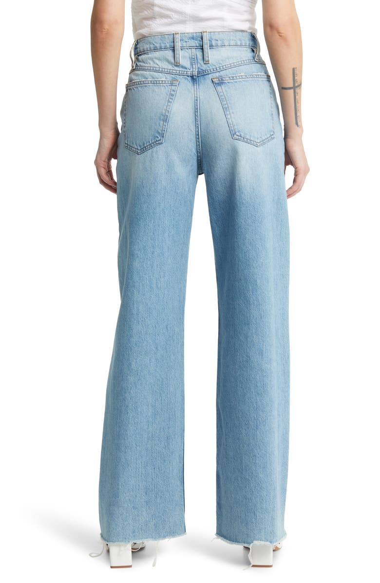 FRAME Le High 'N' Tight Raw Hem Wide Leg Jeans | Nordstromrack
