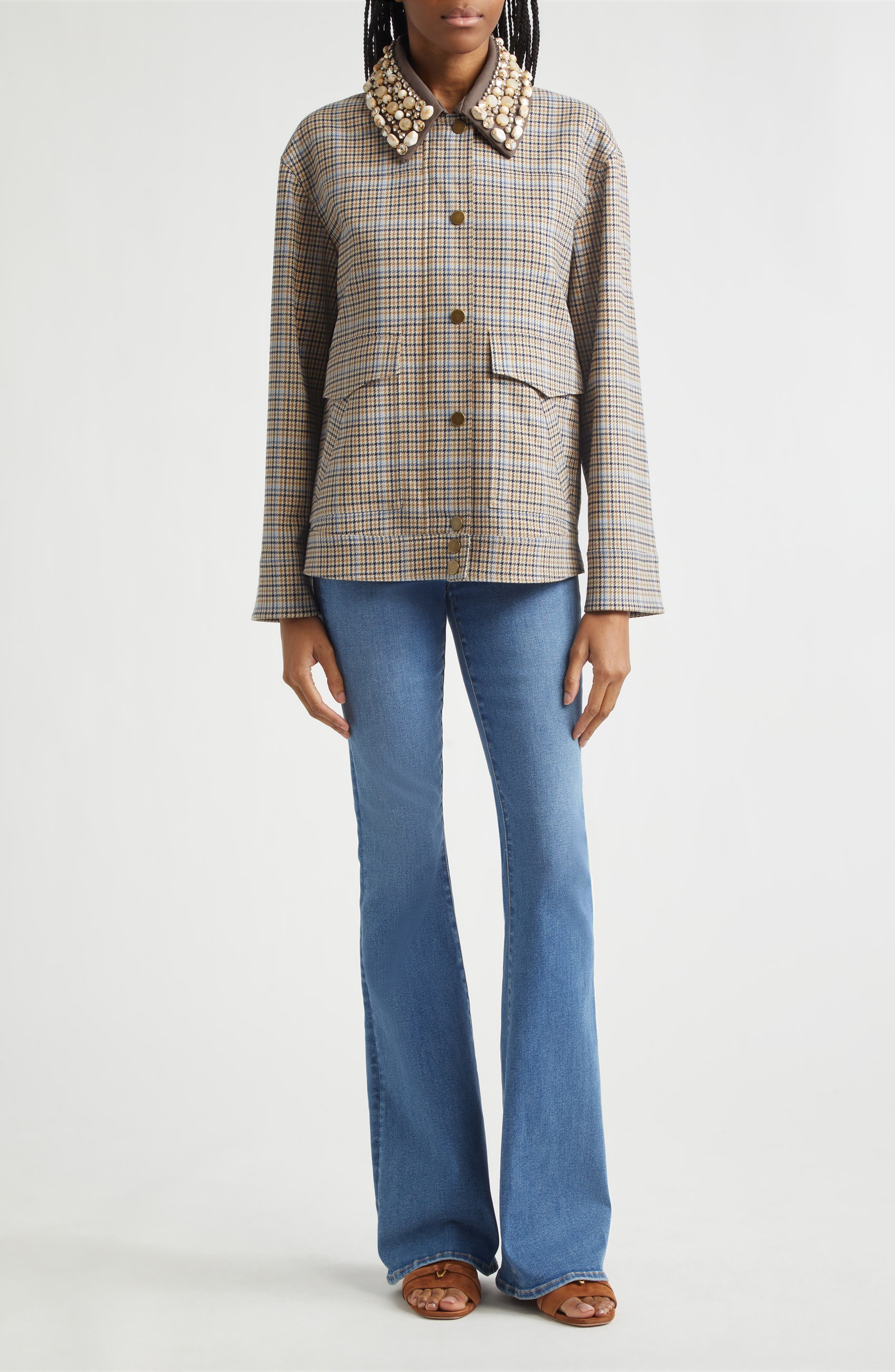 Veronica Beard Kasper Plaid Chore Jacket | Nordstrom