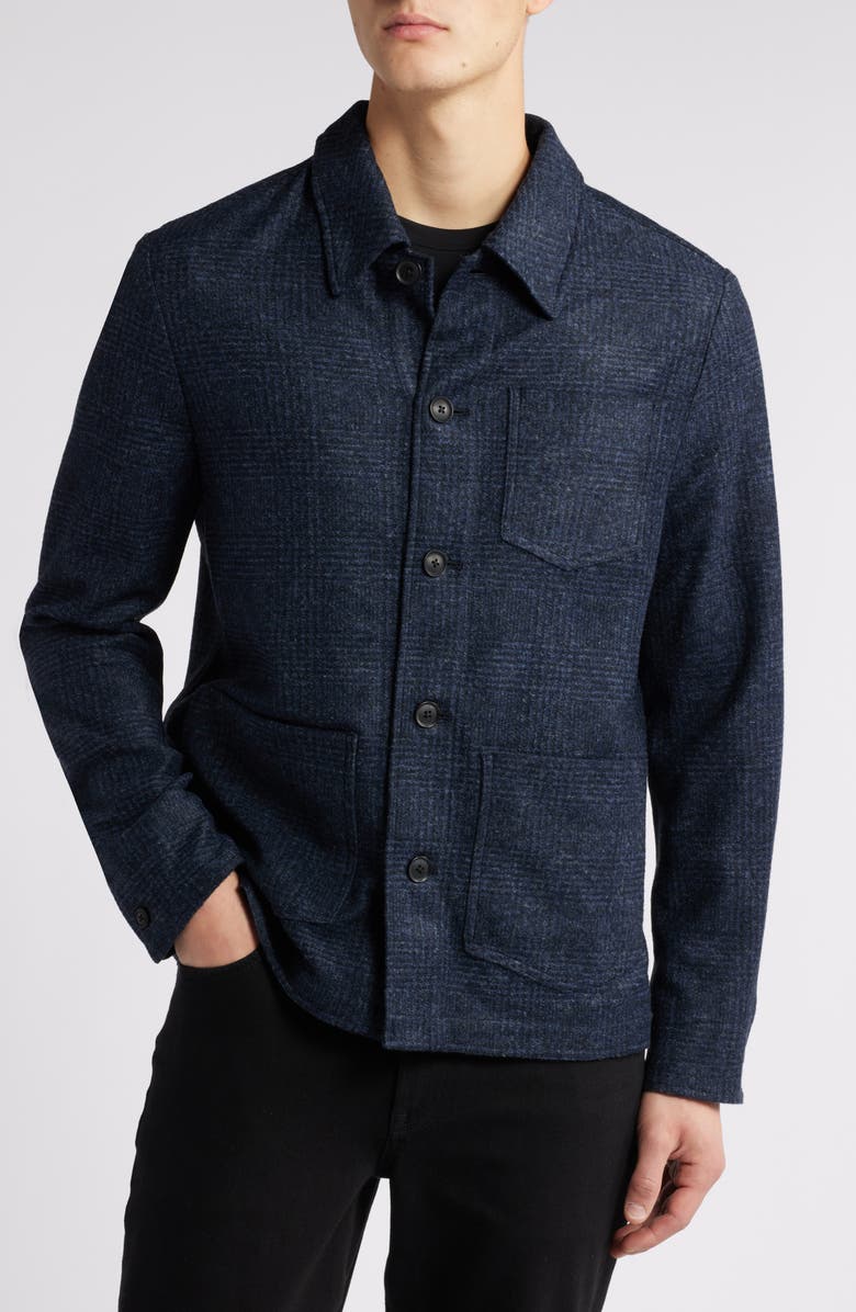 Reiss Quartz Check Flannel Button-Up Work Jacket | Nordstromrack