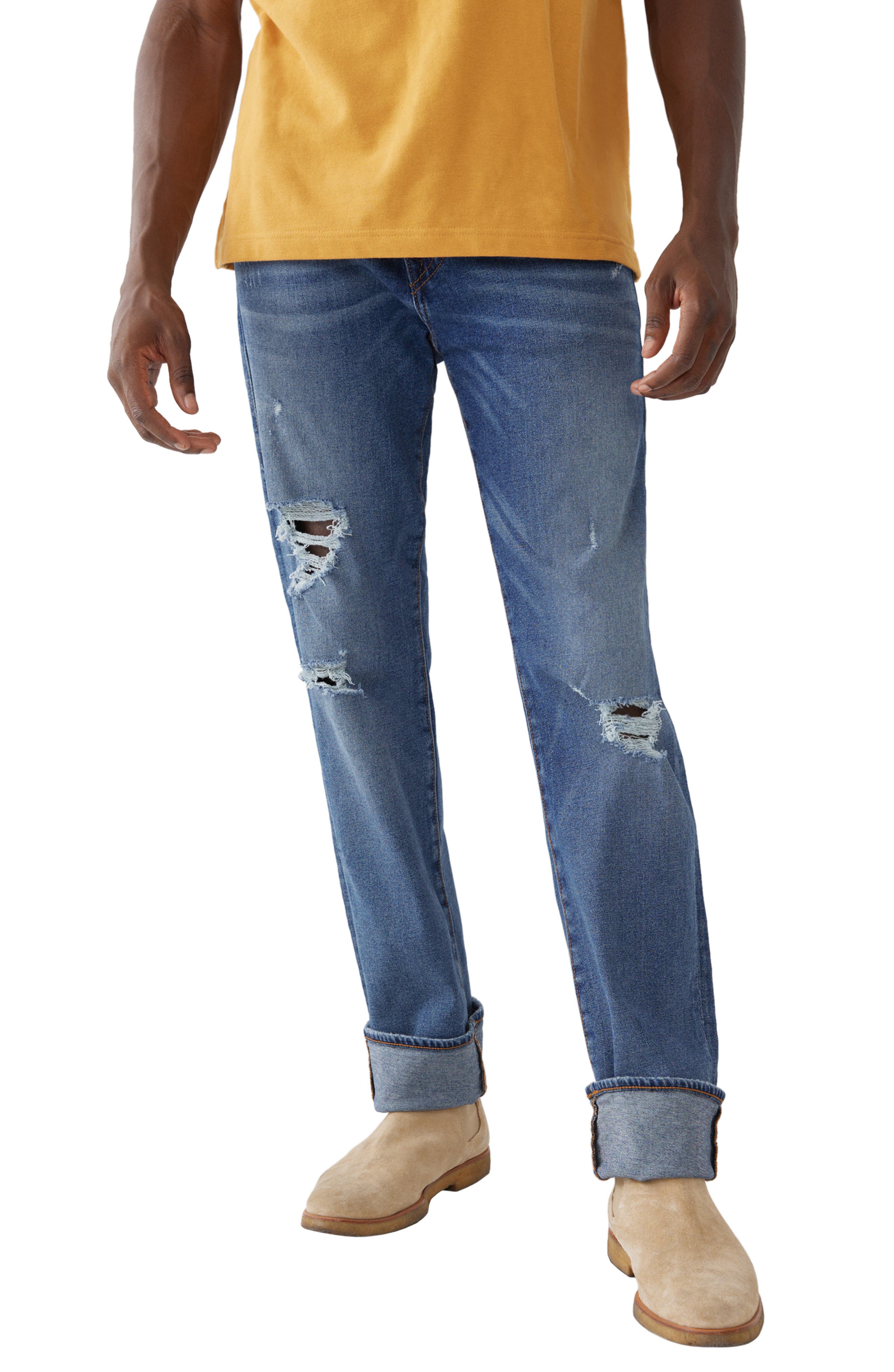 True Religion Brand Jeans TRUE RELIGION Ricky No Flap Distressed ...