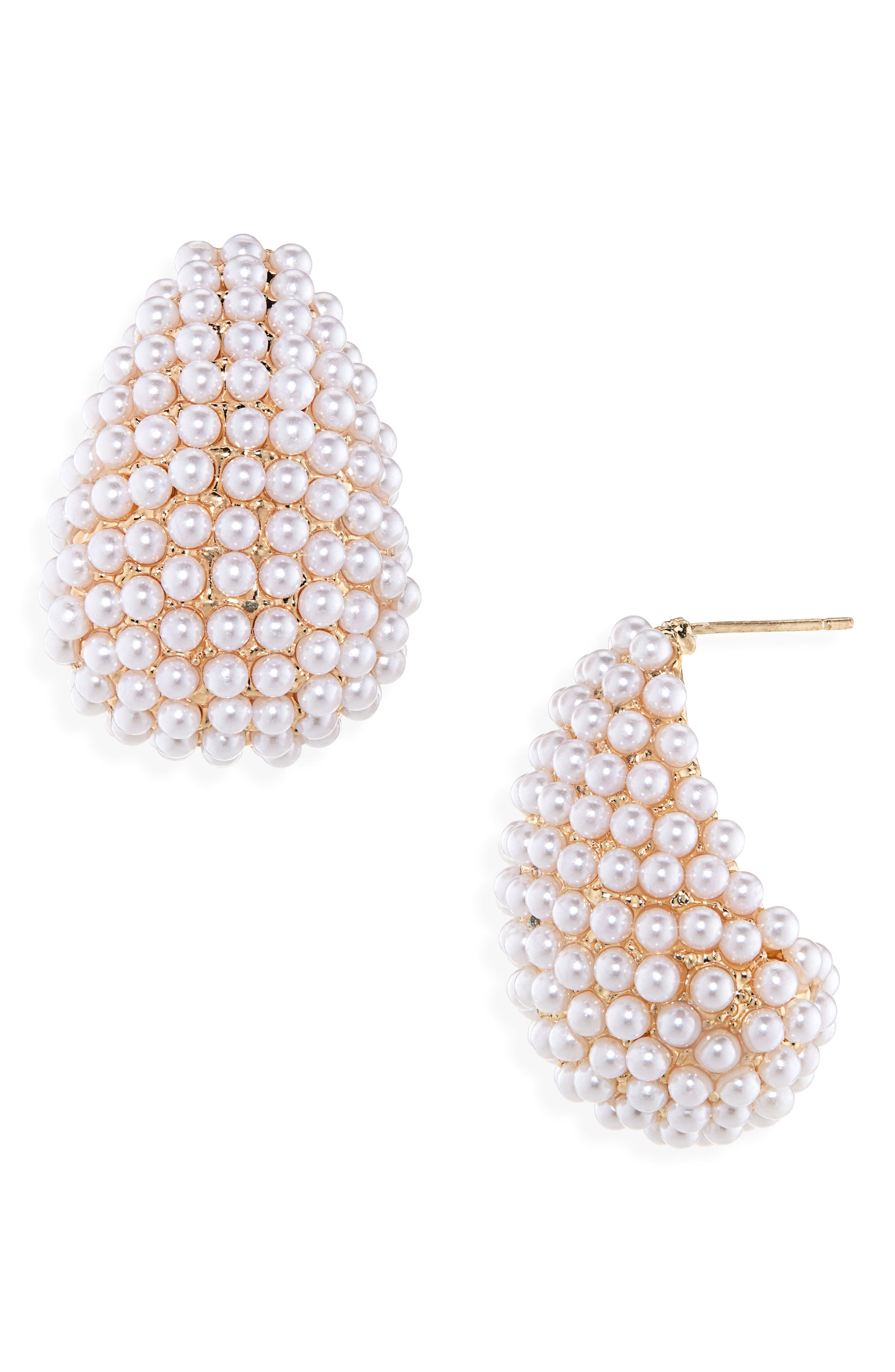 Tasha Faux Pearl Bean Stud Earrings | Nordstromrack
