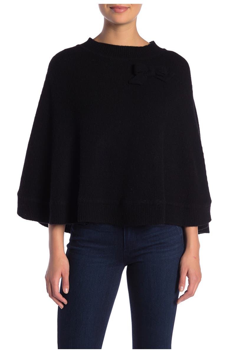 Portolano Cashmere Bow Detailed Poncho | Nordstromrack