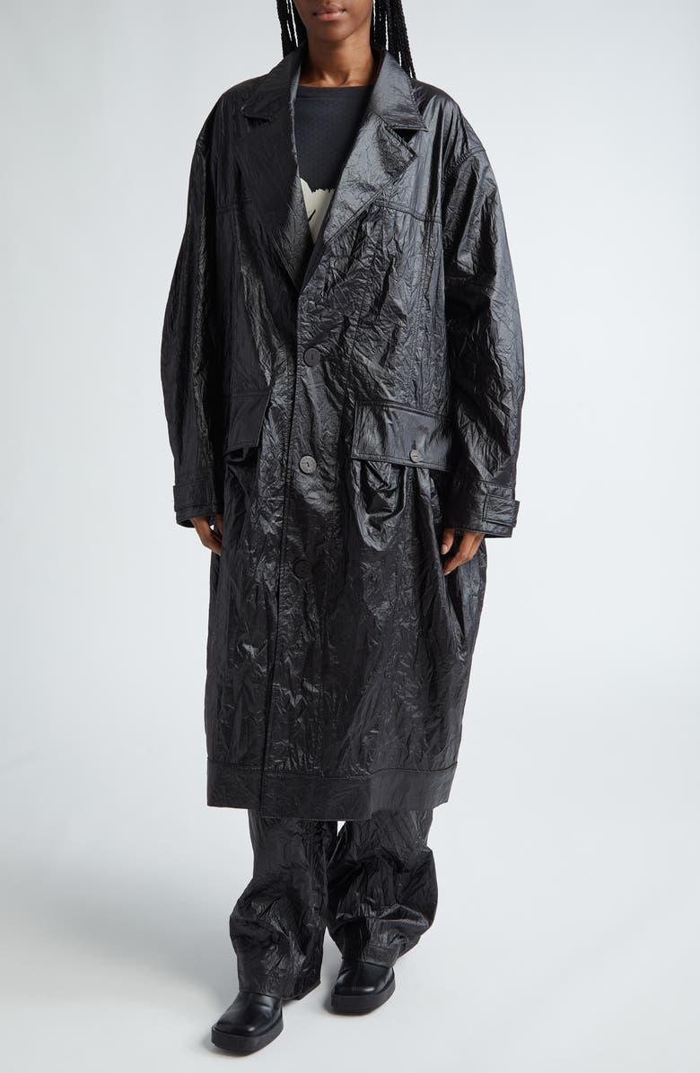 Eckhaus Latta Oversize Coated Nylon Trench Coat | Nordstromrack